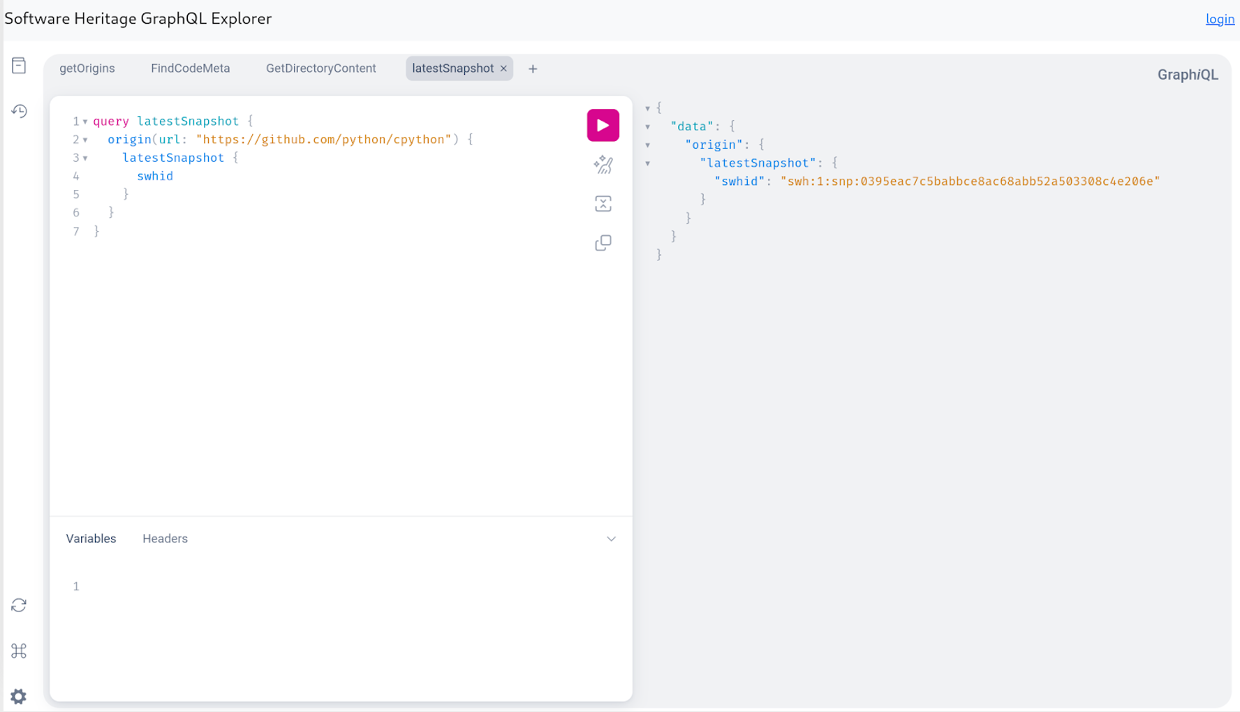 Software Heritage GraphQL Explorer: More power to your APIs - Software ...