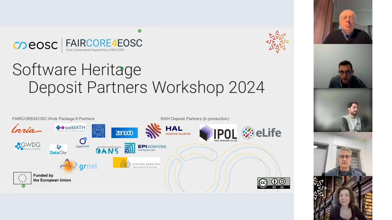 Deposit Partners Workshop 2024: Key takeaways - Software Heritage